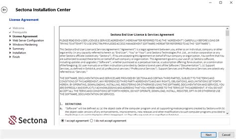 Installing Sectona Remote Session Host