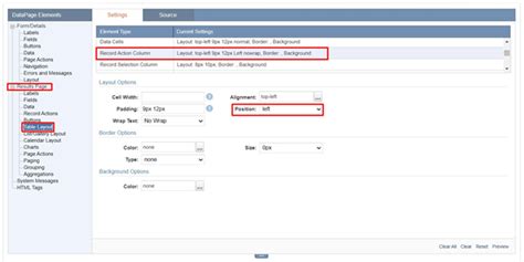 Record Actions On Separate Lines Styles And Localizations Caspio