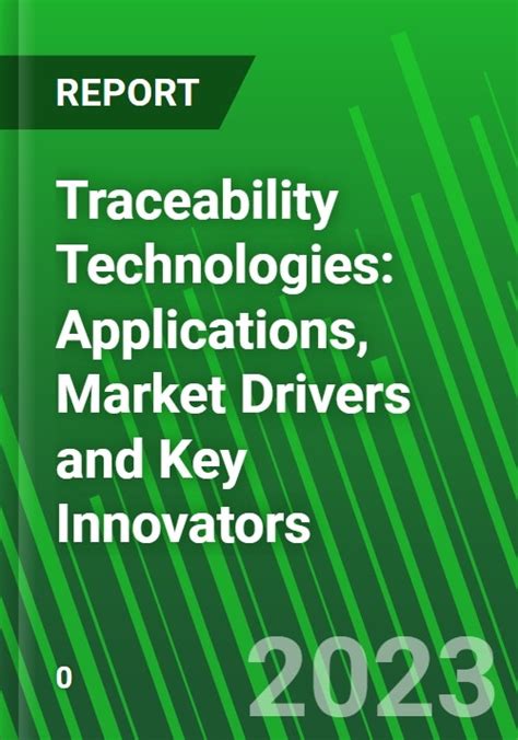 Traceability Technologies Applications Market Drivers And Key Innovators