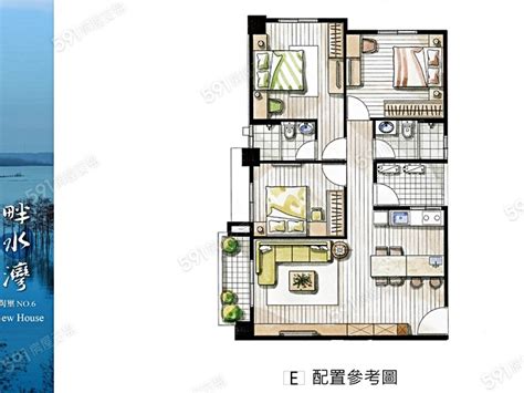 【陶璽6 畔水灣】開價718萬戶，格局規劃2~3房 591新建案