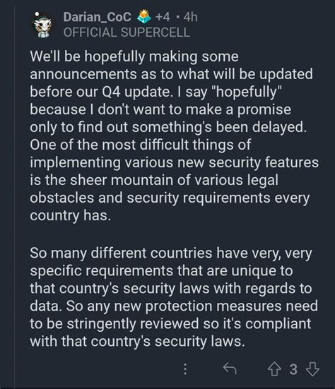 We Might Get Security Update Soon R Clashofclans