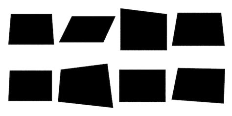 Premium Vector Irregular Rectangles Shapes With Curved Edges Look