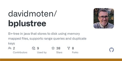 github davidmoten bplustree b tree in java that stores to disk