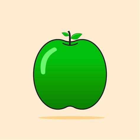 Premium Vector Green Apple Vector Design