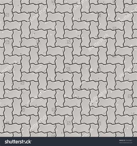 Seamless Pavement Pattern Vector 55420867 Shutterstock