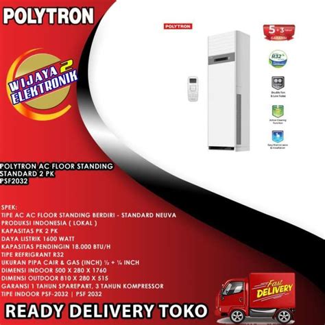 Promo Polytron Ac Floor Standing Berdiri Standard 2 Pk Psf2032 Psf