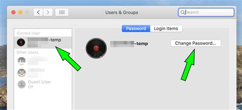 Changing Your Temporary Password
