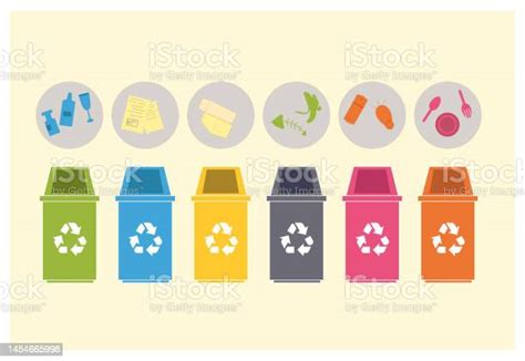 Infographic Poster How To Sort Garbage Stock Illustration Download Image Now Cartoon Design