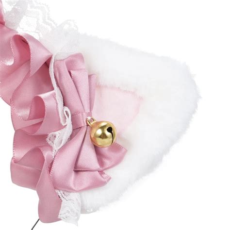 Fluffy Cat Ears Headdress Ribbon Headband Cute Hair Ornament Hair