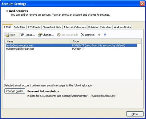 Setting Email Client Pada Microsoft Outlook IndoWebsite Knowledgebase