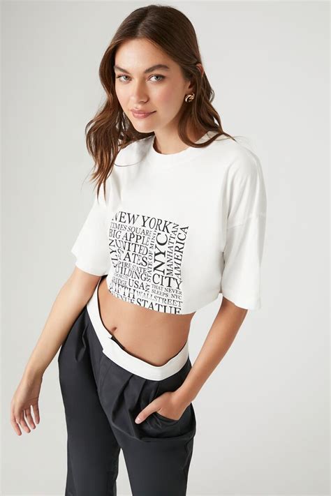 Cropped New York Graphic Tee Forever21us