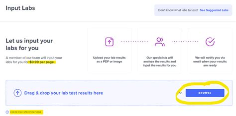 How To Upload Labs SelfDecode