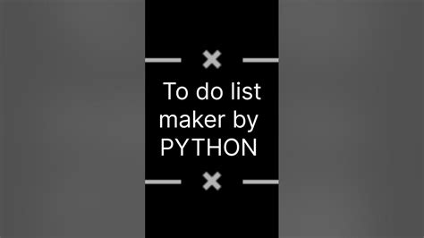 To Do List Maker By Pythonpython Programming Programminglanguage Codingcode