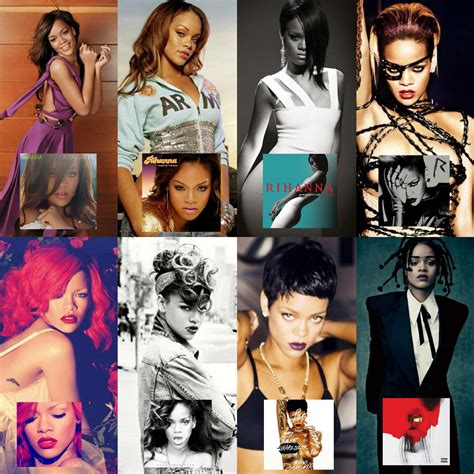 Rihanna Album Cover Collage