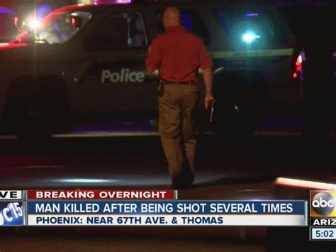Phx Pd Man Shot Killed While Walking To Car