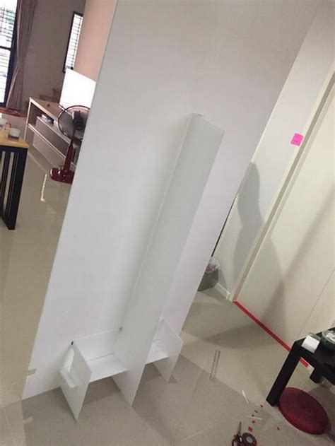ไอเดียทำ ฉากกั้นแอร์ ด้วยฟิวเจอร์บอร์ดแบบง่ายๆในงบ 150 เท่านั้น