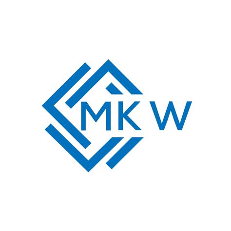 MKW letter logo design on white background. MKW creative circle letter ...