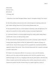 Developing A Global Strategy Huawei S Solution For Smartphone Course Hero