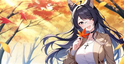 オリキャラ 紅葉を見に来たリンク（女） 犬介凛久のイラスト Pixiv