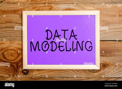 Hand Writing Sign Data Modeling Business Approach Process Of Transferring Data Between Data