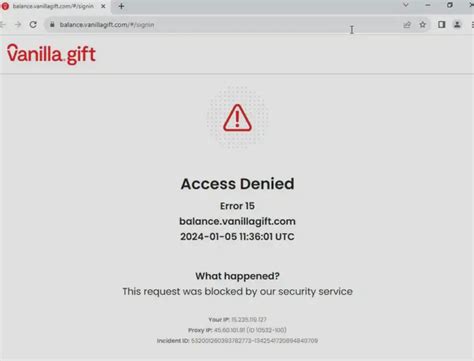 Fix Vanilla Gift Card Balance Check Error A System Error Has Occurred