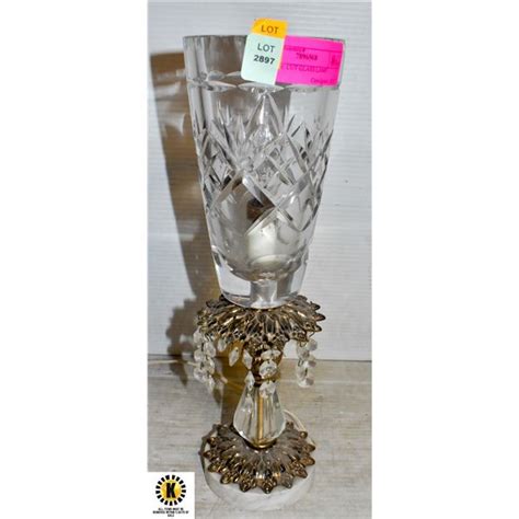 Vintage Cut Glass Lamp