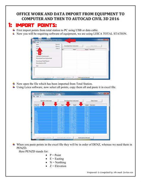 Importing Survey Data Acad Civil 3d Total Station Pdf