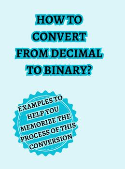 Binary Code Worksheets Examples To Help You Memorize The Process