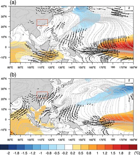 Composite Anomalies Between Frequent And Infrequent SCLA Years Of SST