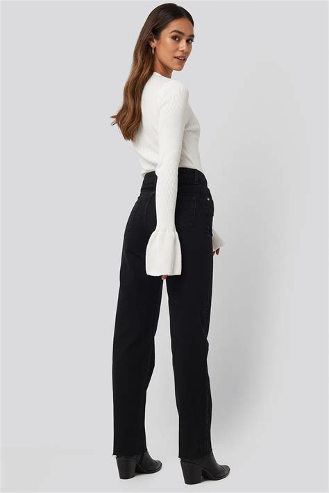 High Waist Denim Black Na