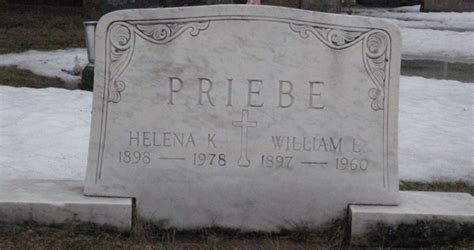 Helena K Lena Lotharius Priebe Memorial Find A Grave