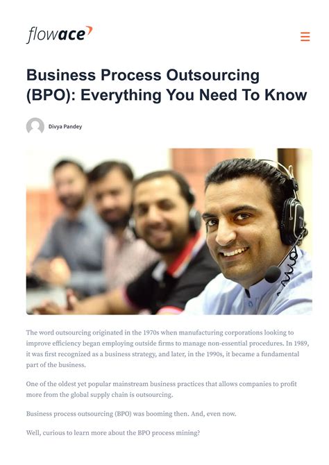 Business Process Outsourcing Bpo Everything You Need To Know Pdf