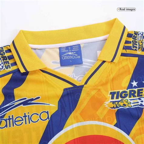 Camiseta Retro 1997 98 Tigres UANL Primera Equipación Local Hombre