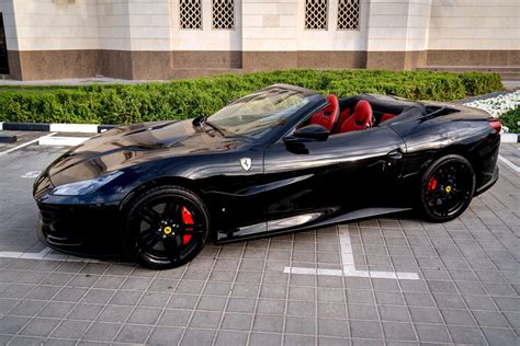 Ferrari Portofino Black 2018 Rental Dubai Papi Supercars