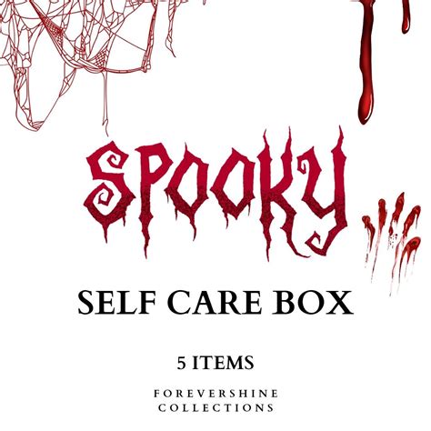 Spooky Self Care Box Horror Lover Ts Halloween Ts Scary