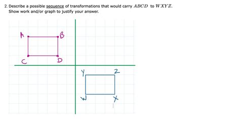 Solved 2 Describe A Possible Sequence Of Transformations That Would
