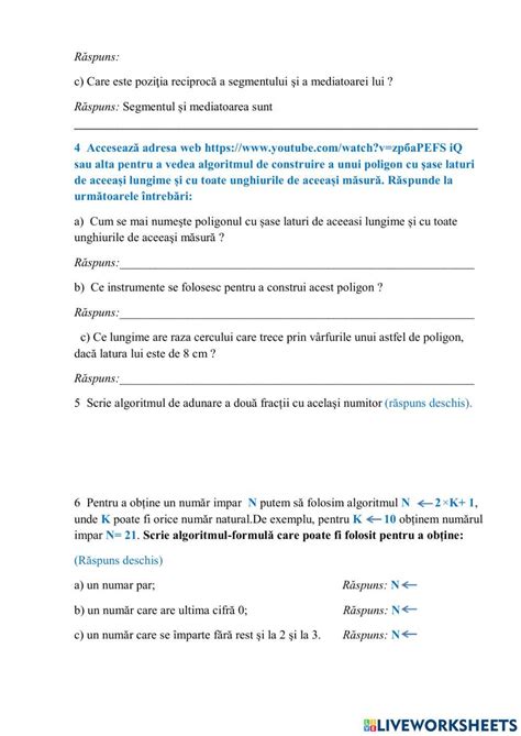 Capitolul Iv Gândim Digital 14proprietăţile Algoritmului Worksheet