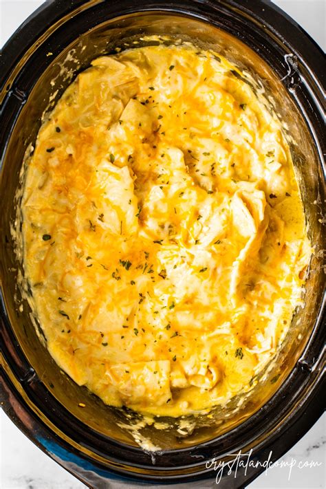 Crockpot Sour Cream Chicken Enchiladas