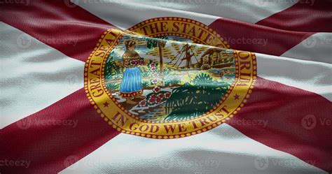 Florida State Flag Background Illustration Usa Symbol Backdrop