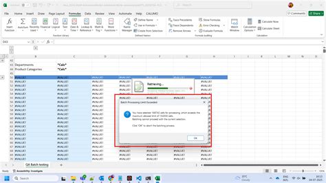 Excel Formula Batch Processing Calumo Documentation