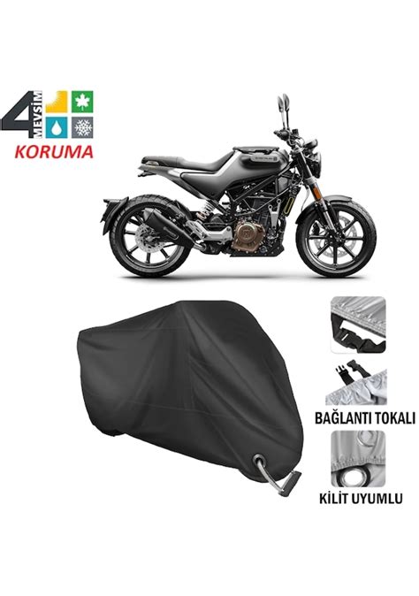 Husqvarna Svartpilen 250 Motosiklet Brandası Kilit Uyumlu Siy
