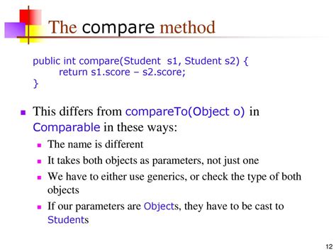 comparable and comparator ppt download