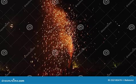 Volcano Pyrotechnics Firework End Stock Footage Video Of Flashing