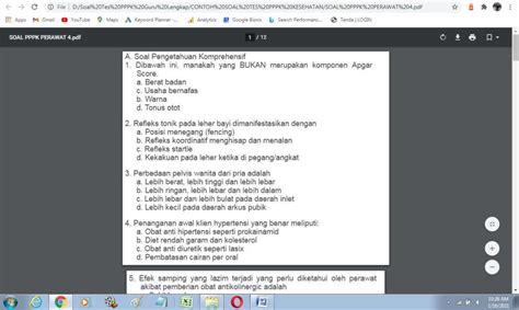 Contoh Soal Pppk Perawat Homecare
