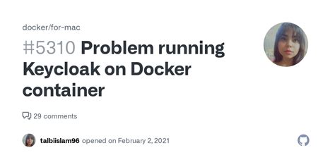 Problem Running Keycloak On Docker Container Issue Docker For Mac GitHub