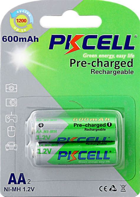 Pkcell Aa Mah V Ni Mh Pcs Card Green