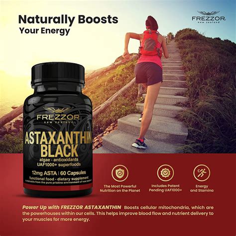 FREZZOR Astaxanthin Black With UAF1000 Super Antioxidant 12mg