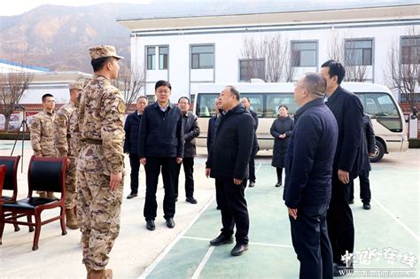 甘谷县四大组织领导春节前走访慰问驻县部队官兵图 天水在线