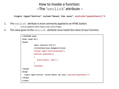 Javascript Part 2 Organizing Javascript Code Into Functions Ppt Download
