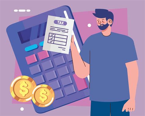 Man With Calculator 11379837 Vector Art At Vecteezy